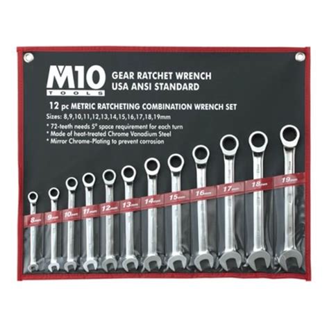M10 Gear Ratchet Combination Wrench Set Rs Marketing M Sdn Bhd