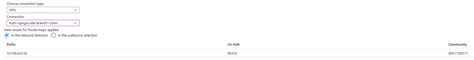 how to configure route maps to drop inbound routes from branch sites