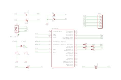 Usb To Serial Converter Using Avr Microcontroller Electronics Lab