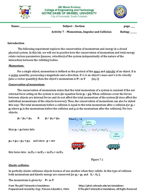 activity 7 momentum impulse and collision 1 download free pdf