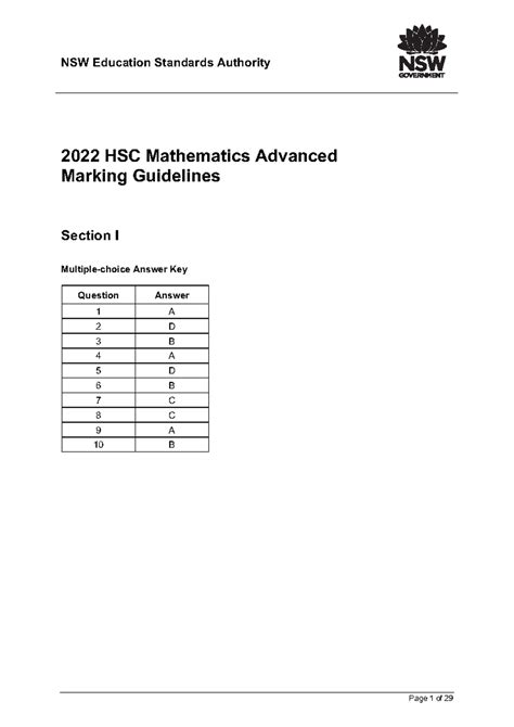 2022 Hsc Mathematics Advanced Mg Nsw Education Standards Authority 2022 Hsc Mathematics