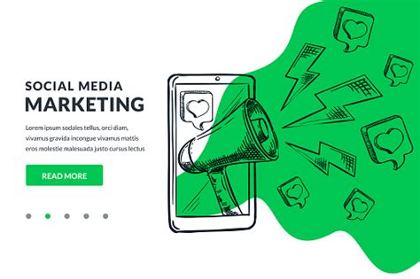 확성기 스마트폰 화면에 마케팅 기호 벡터 스케치 그림 광고 마케팅 개념 손에 대한 스톡 벡터 아트 및 기타 이미지 손 Brand Name Smart Phone 개념