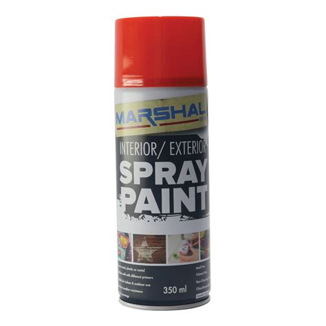 Spray Paint Fire Red 350ml Marshal Marshal Tools