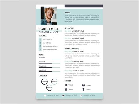 Free Business Mentor Resume Template For Job Seeker