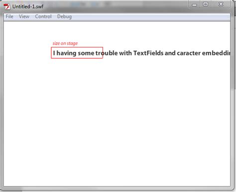 Actionscript 3 As3 Embedding Characters Stack Overflow