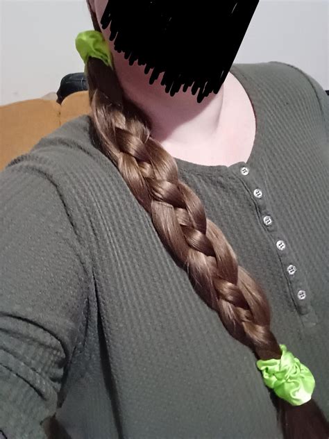 My First Four Strand Braid Rlonghair