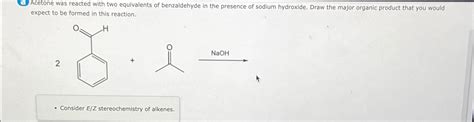 Solved Acetone Was Reacted With Two Equivalents Of