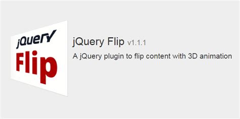 What Are The 10 Jquery Plugins For Creating Flip Effects Graphic
