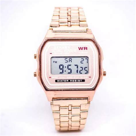 Jam Tangan Wanita Kasual Casio CS 135 Strap Rantai Steel Tipis Lazada Indonesia