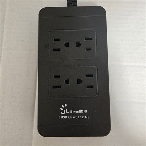 J And L Usbコンセント 電源タップ 4個口ac差込口 4usbポート 最大4 2a 急速充電 雷ガード 過負荷保護 Jlt 05040