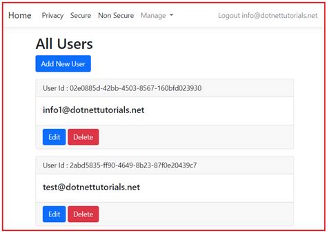 How To Display All Users From ASP NET Core Identity Database Dot Net Tutorials