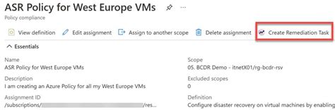 Enable Azure Site Recovery Asr On Vms Using Azure Policy Charbel