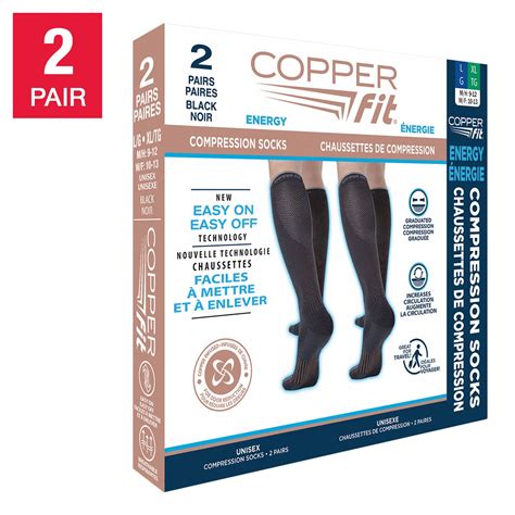 Copper Fit Unipression Socks 2 Pair Costco