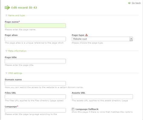 creating menus in the contao cms web hosting hub