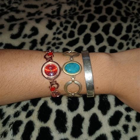 Really Pretty Ruby Red And Copper Watch Brand Depop