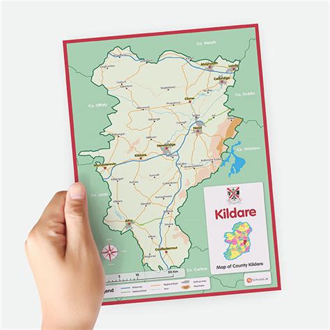 Kildare A4 County Map 4schoolsie