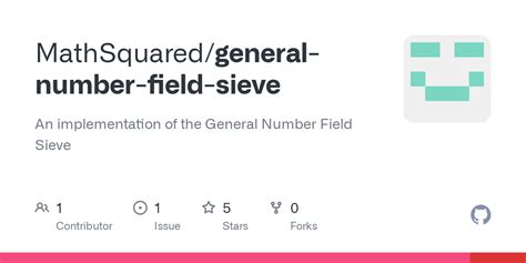 github mathsquared general number field sieve an implementation of