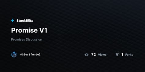 Promise V1 Stackblitz