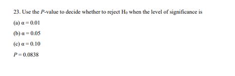Solved Identify Whether The Null Or Alternative Chegg Com
