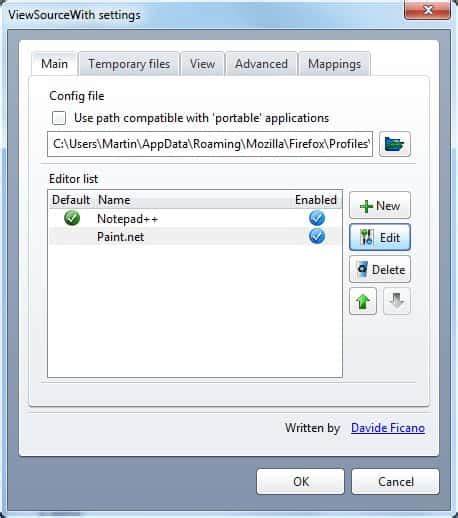 Add And Use Multiple Source Code Editors In Firefox Ghacks Tech News