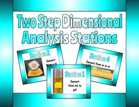 Two Step Dimensional Analysis Stations Bundle By Teaching Chemistry In Pa