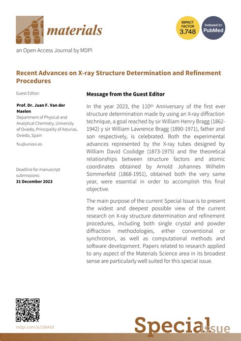 Pdf Recent Advances On X Ray Structure Determination And Refinement