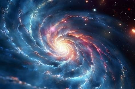 Galaxy In Space Computer Generated Abstract Background 3d Render