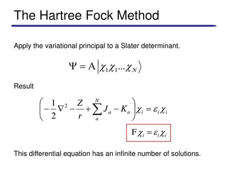 Ppt Norm Conserving Pseudopotentials And The Hartree Fock Method Powerpoint Presentation Id