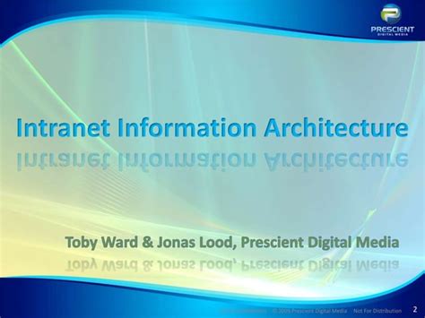 Intranet Information Architecture Pptx Technology And Computing