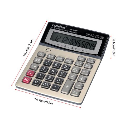 Desktop Electronic Calculator 12 Digit Large Lcd D Grandado