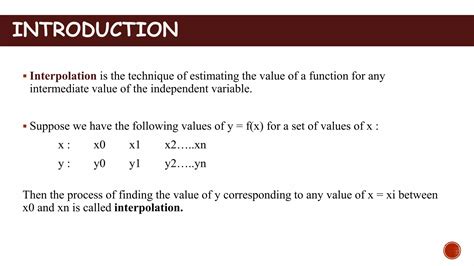 Interpolation And Its Applications Pptx