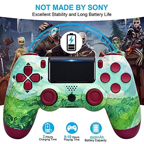 Topad Wireless Ps4 Pa4 Controller Compatible For Playstation Green Game Control Remote With