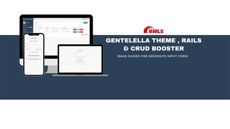 Rails Admin Template Crud Booster With Gentelella Bootstrap Theme