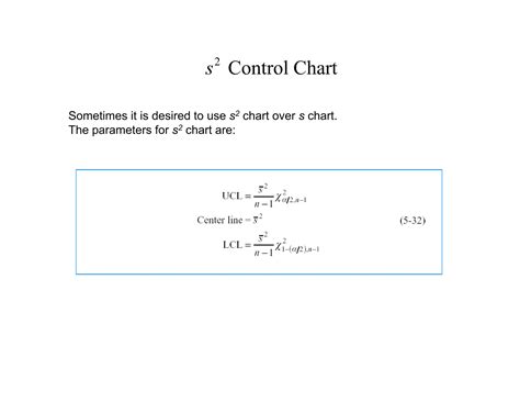 Various Types Of Control Chart For Variablespdf