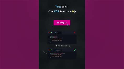 Mystic Tips 24 Css Effortless Tips For Cool Selector Is 🧙🏻‍♂️📌 Youtube
