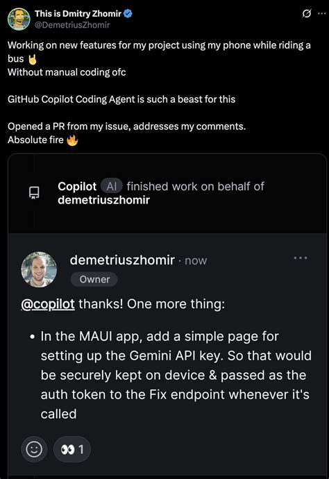 With Github Copilot Coding Agent And Github Mobile You Can Get Work