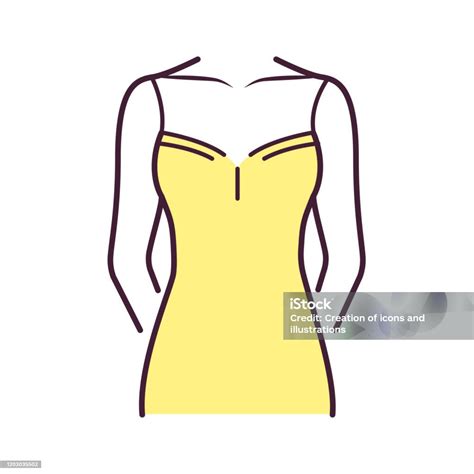 화학 란제리 컬러 라인 아이콘입니다 란제리의 종류 잠자는 드레스 웹 페이지 모바일 앱 프로모션에 대한 픽토그램 Ui Ux Gui 디자인 요소입니다 편집 가능한 스트로크입니다