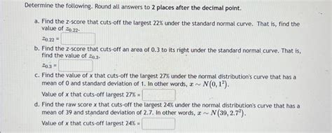 Solved Determine The Following Round All Answers To Chegg