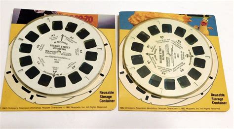 Sesame Street Alphabet And Counting Viewmaster Reels Vintage 1982 4050