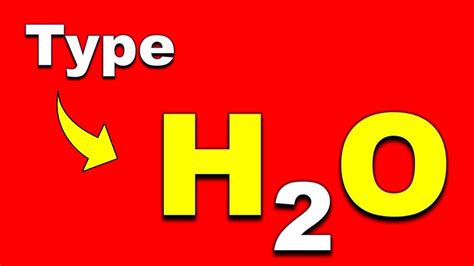 How To Write H2o In Powerpoint Ppt Youtube