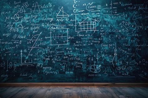 Premium Photo Scientific Formulas And Calculations On Blackboard In Physics And Mathematics