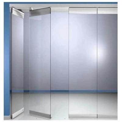 Movable Stacked Glass Partition Folding Removable Interior Wall