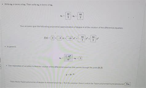 Solved In This Question You Will Find A Taylor Polynomial