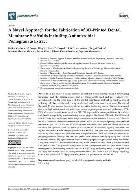 Pdf A Novel Approach For The Fabrication Of 3d Printed Dental