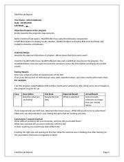 CIS A Wk Lab Report Docx CIS A Lab Report Your Name John Castellanos Date