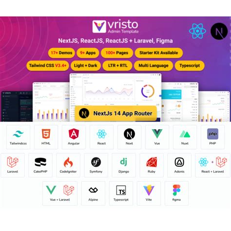 Vristo Multipurpose Tailwind Css Admin Template By Sbthemes Shopee