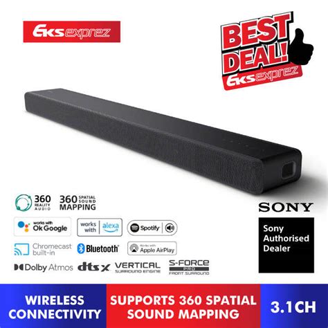 Free Shipping Sony Ht A Ch Soundbar Spatial Sound Mapping Dolby Atmos Dts X
