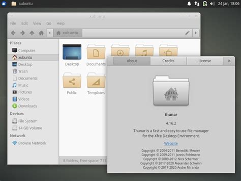 Xfces Thunar File Manager Gets Split View File Creation Times And