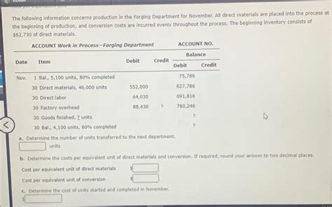 a based on the above data determine each cost