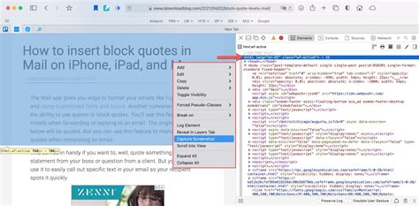 How To Screenshot Of An Entire Web Page On Mac